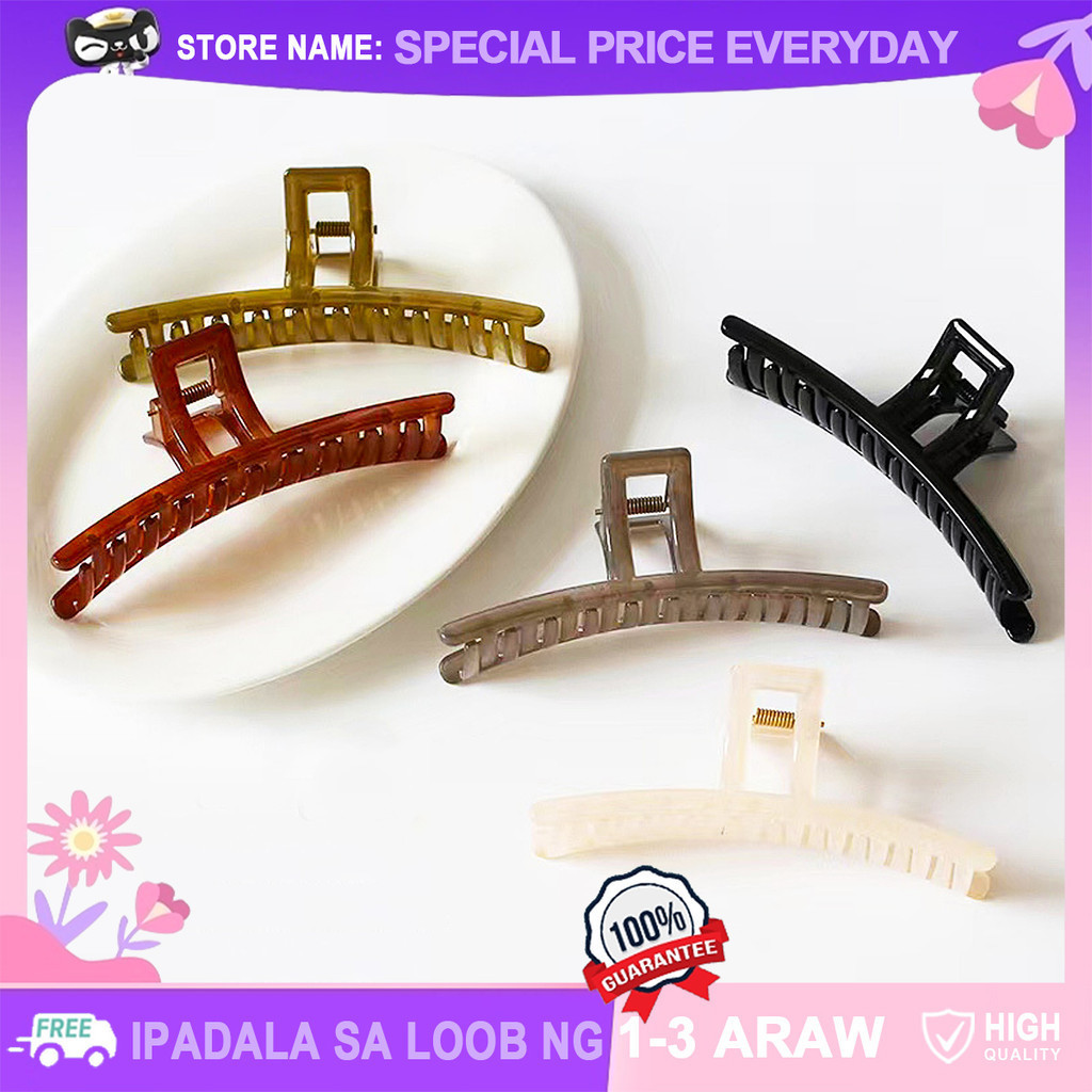 Japanese Original Big Hair Claw Clips Aesthetic Solid Color Hair Clamp ...