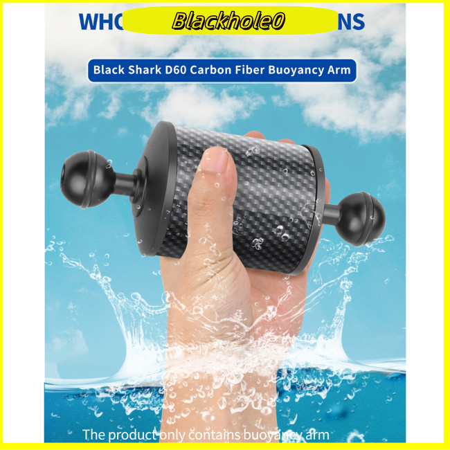 BH Diving 5/8/10/12inch D60mm Carbon Fiber Buoyancy Float Arms With 1 ...