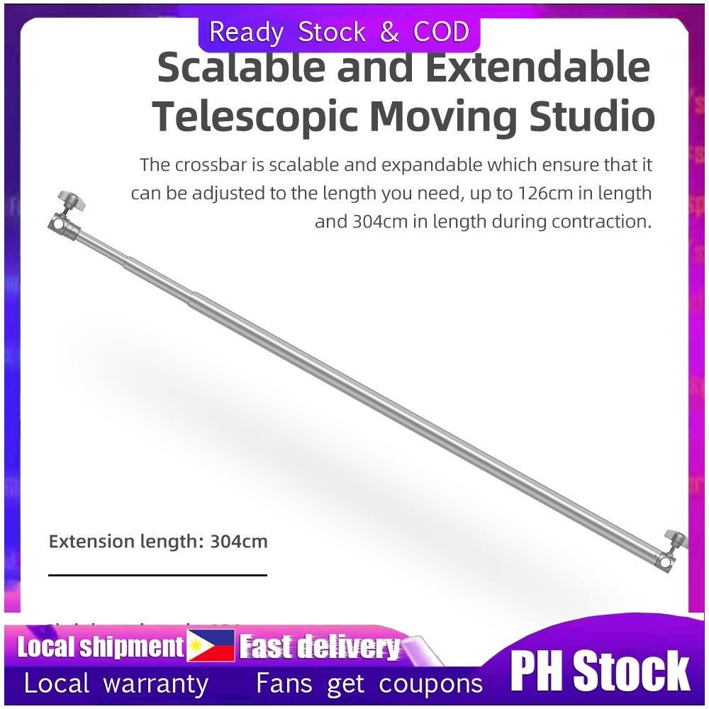 【Ready Stock】TB 300cm 10 Feet Telescopic Bar Crossbar 3 Sections Twist ...