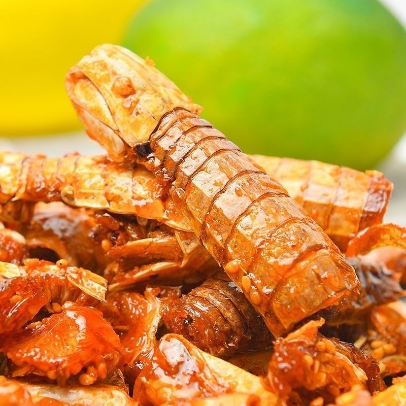 ZEJUN Qingdao specialty spicy Pippi shrimp ready-to-eat crispy shrimp ...
