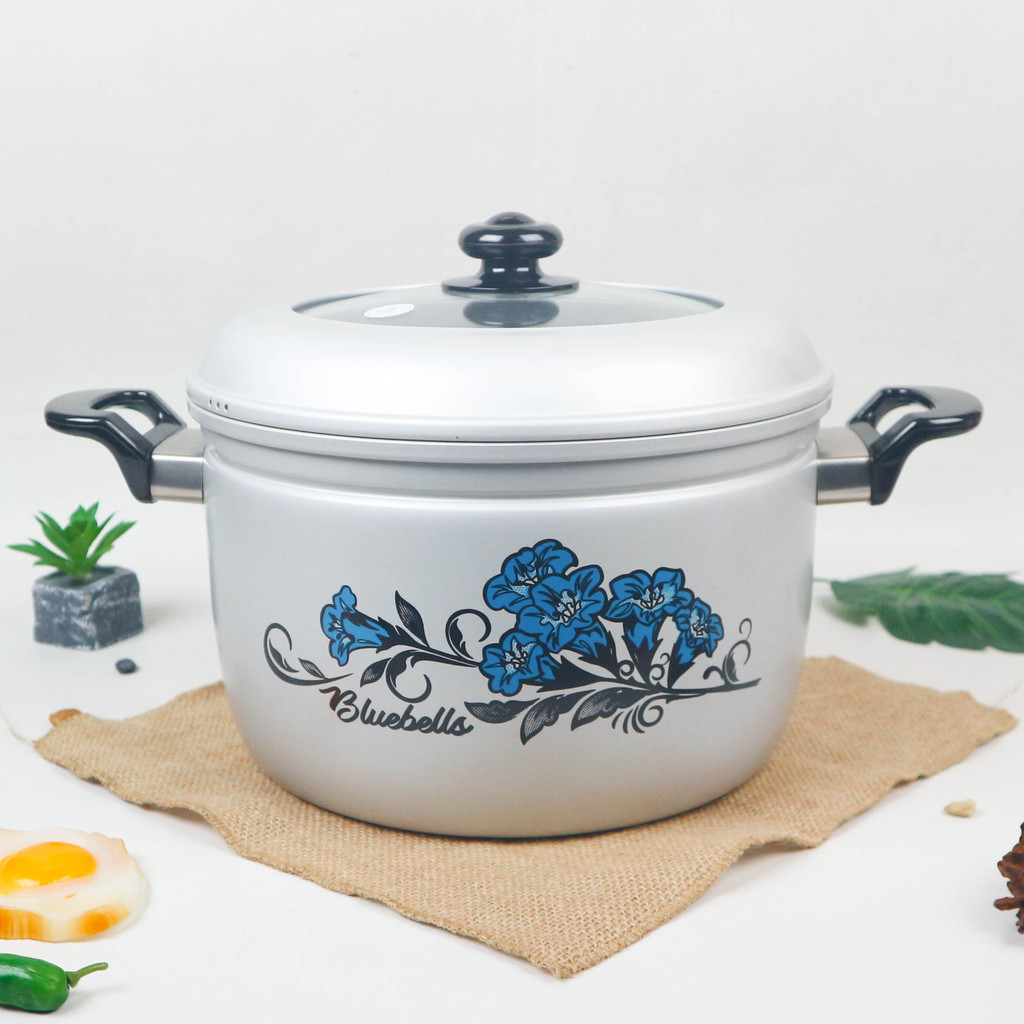 Maspion Pancaguna 26cm Aluminum Steamer Pot+Glass Lid | Shopee Philippines