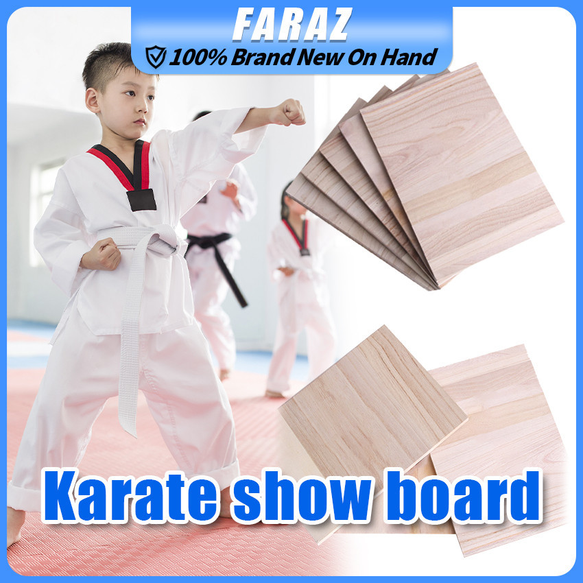 Performance Kicking Board Karate Using Wooden Taekwondo Training And ...