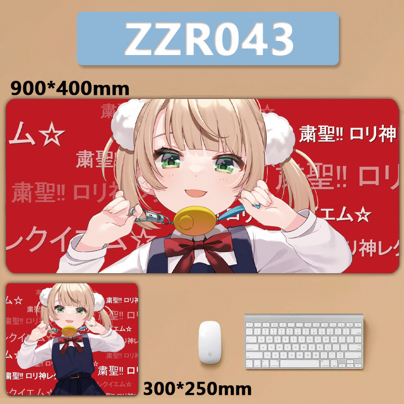 80x30cm Shukusei Loli Kami Requiem Mouse Pad Shigure Ui Kizuna Ai Usada ...