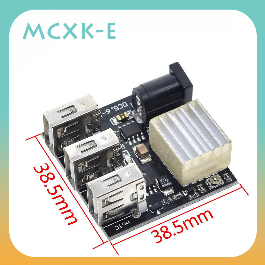 MCXK-E DC-DC 9V/12V To 5V 8A Step Down Power Charger Bank Board 3 USB ...