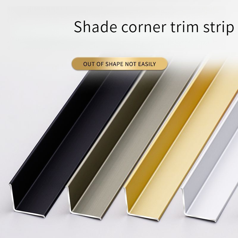 Aluminum alloy corner decoration bar, corner edge bar, closing bar, top corner line, self ...