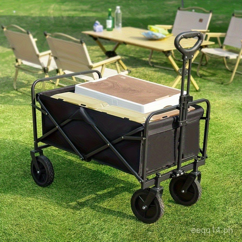 Collapsible Outdoor Large Camping Cart Push Cart Picnic Cart Small Cart ...