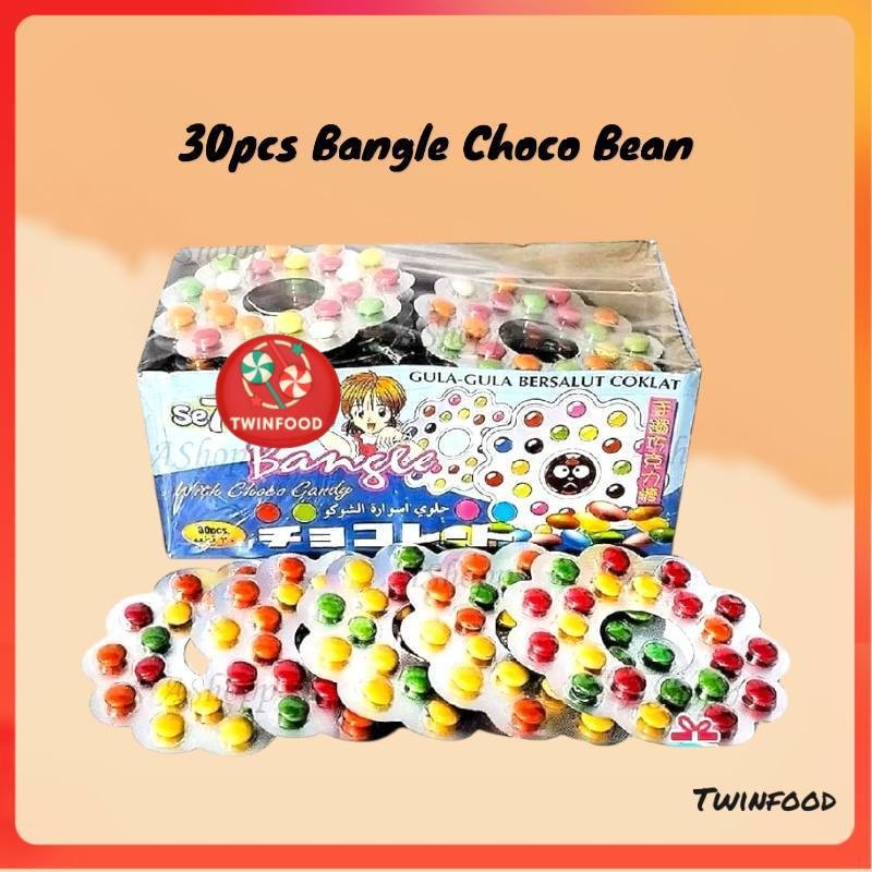 Se7en Large Bangle CHOCO BEAN with Choco Candy - 30pcs (Fun Chocolate ...