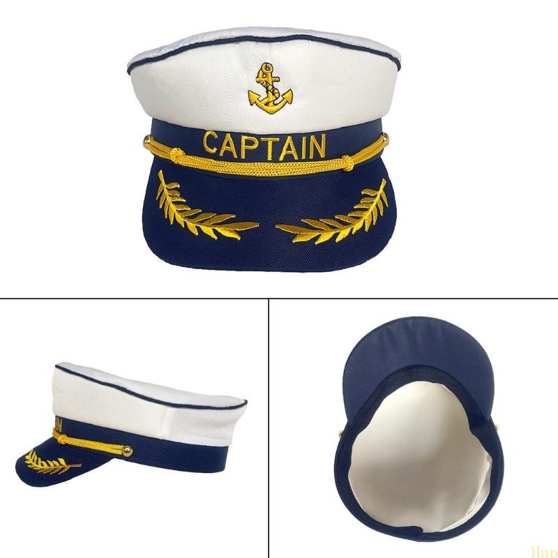 Hap Captain s Hat Sailor Hat Marine Accessories Party Hat Adult Marine ...