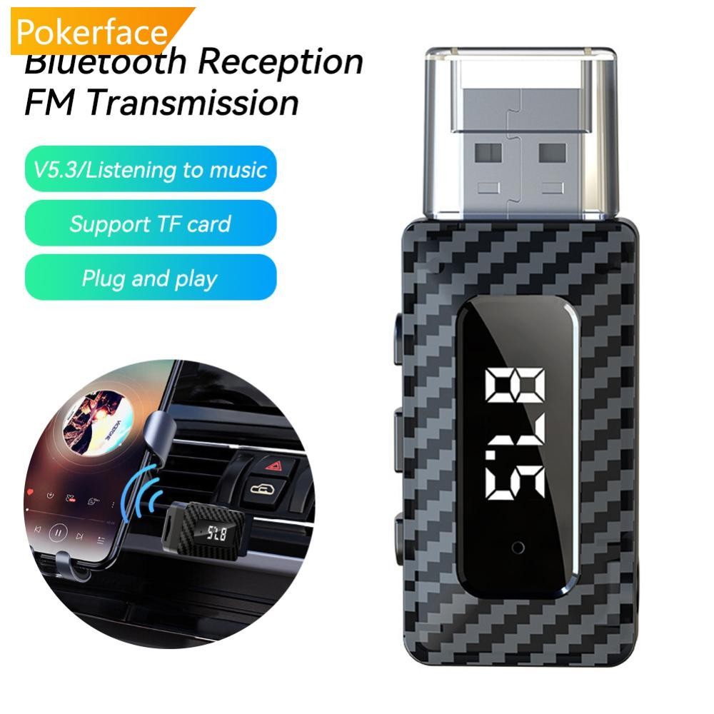 PF| Car USB Transmitter Receiver Handsfree Call Bluetooth 5.3 Power Car ...