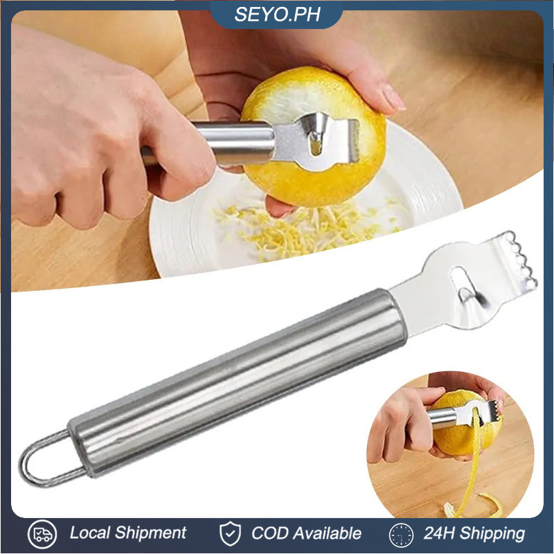 Stainless Steel Lemon Zester Grater Orange Citrus Fruit Grater Peeling ...