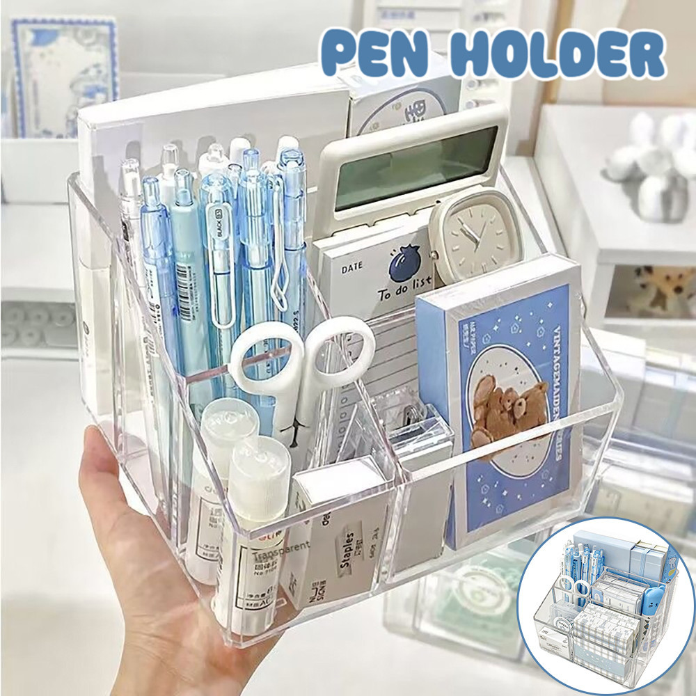 WAY Desk Pen Holder Durable, Space-Saving, Versatile Organizer | Shopee ...