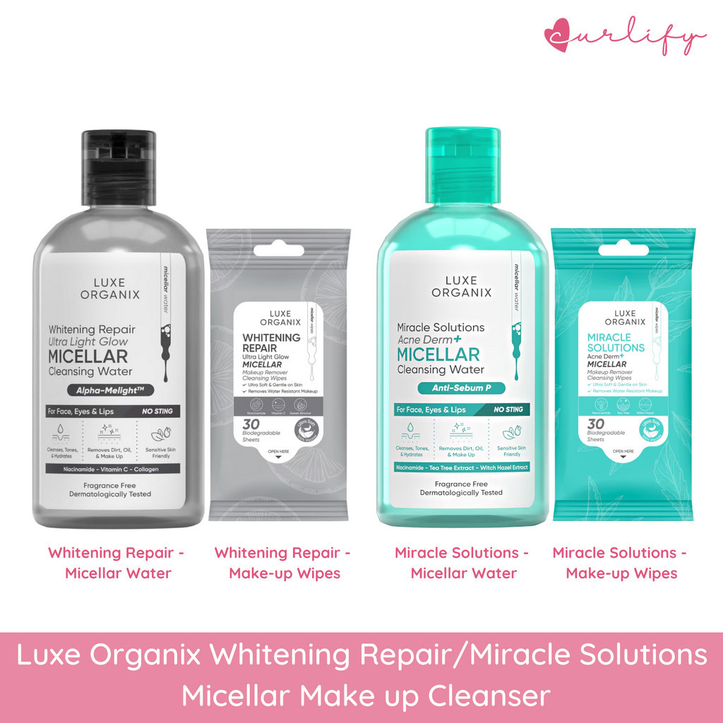 Luxe Organix Whitening Repair / Miracle Solutions Micellar Make-up ...
