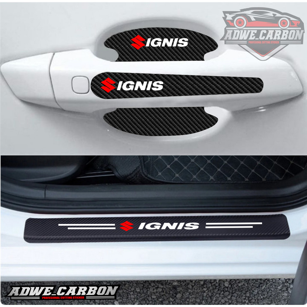 3d carbon sticker 4pecs suzuki carbon sticker carbon door protector ...
