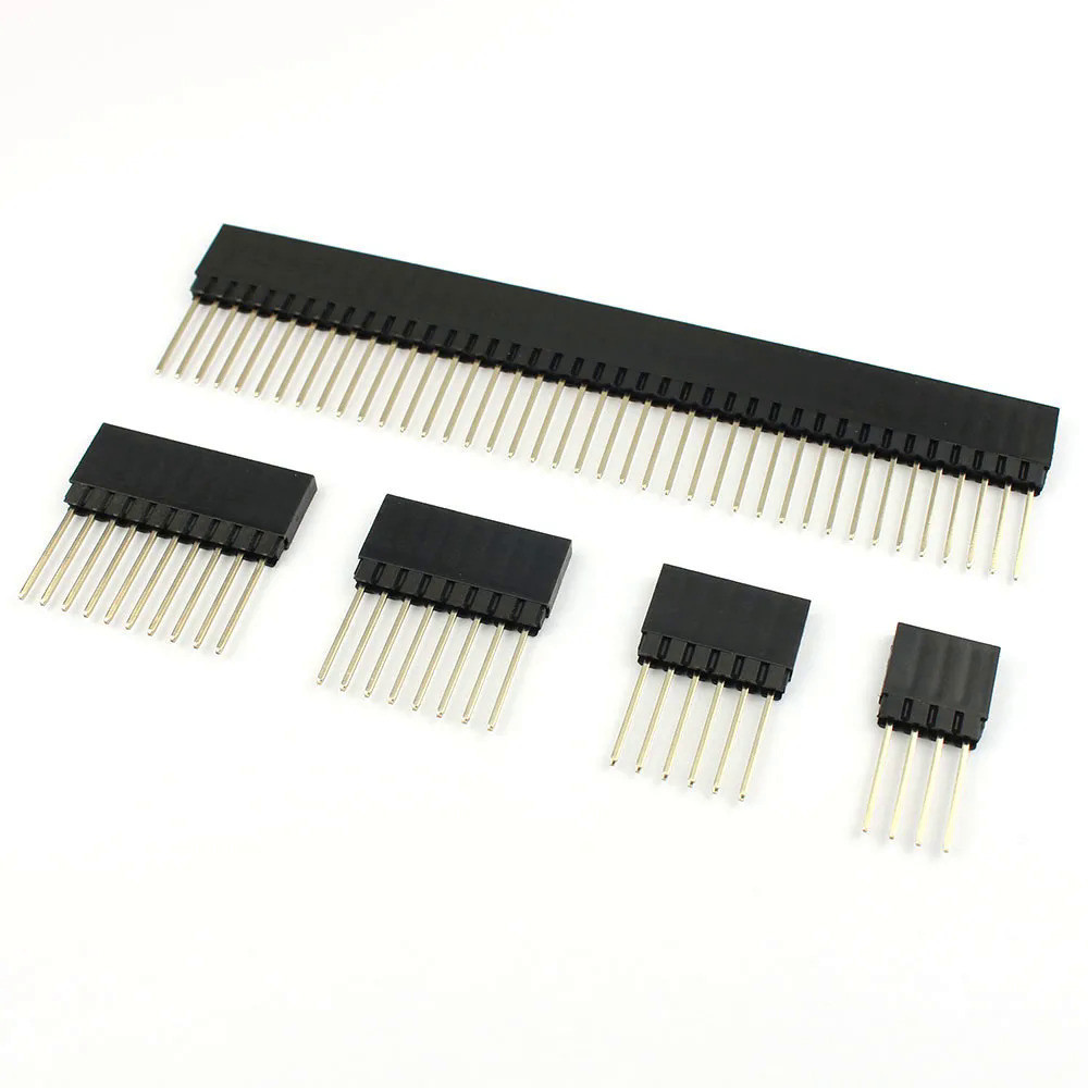 5pcs 2.54mm PC104 4P 6P 8P 10P 40P 1x4 1x6 1x8 1x10 1x40 Pin Long ...