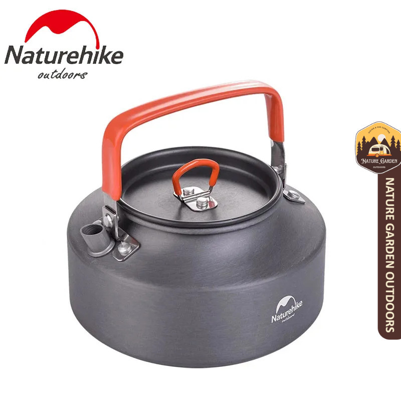 Naturehike 1.1L 1.45L Camping Outdoor Kettle Aluminum Coffee Tea Pot ...