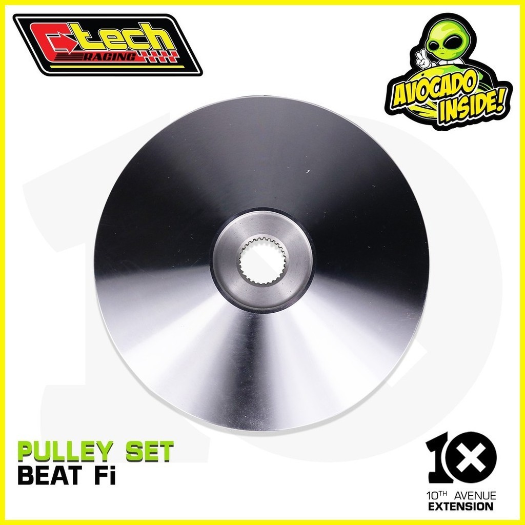10thX ETECH Avocado CVT Anti-Dragging Pulley Set for Beat fi v1 & v2 ...