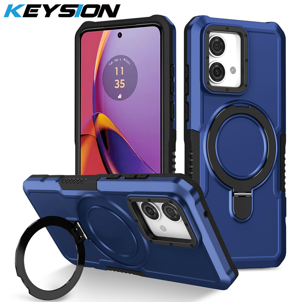 KEYSION Shockproof Armor Case for Motorola MOTO G84 5G G54 G22 Soft ...