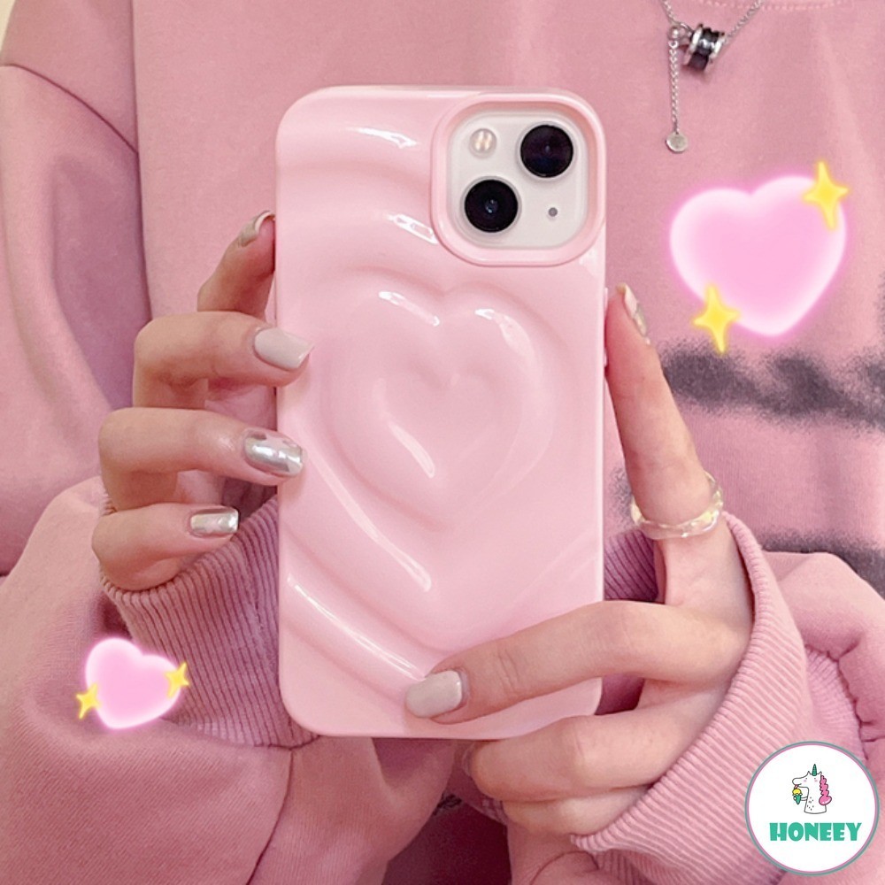 3D Love Heart Phone Case Compatible for IPhone 11 16 Casing 16promax Ip ...