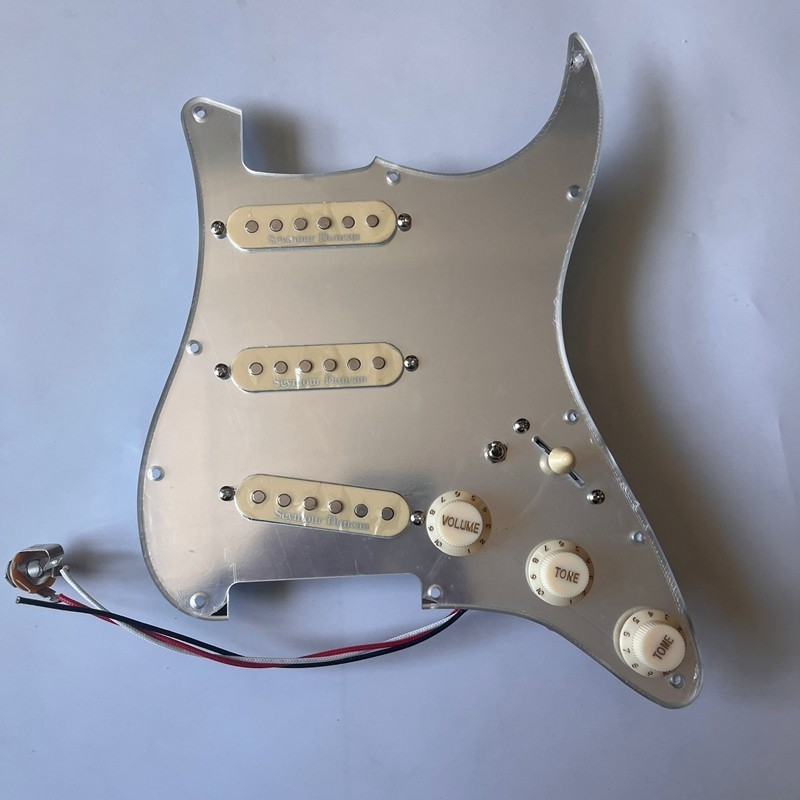 Prewired Loaded Guitar Stratocaster Pickguard SSS Pick Guard Seymour ...