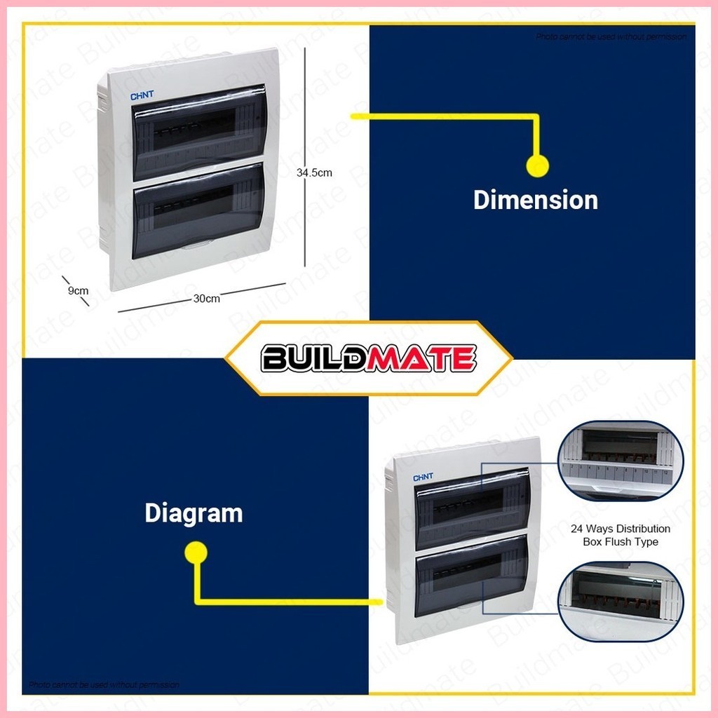CHINT 24 WAYS FLUSH Type Panel Distribution Box Board Din Rail Breaker ... CHINT 24 WAYS FLUSH Type Panel Distribution Box Board Din Rail Breaker ...
