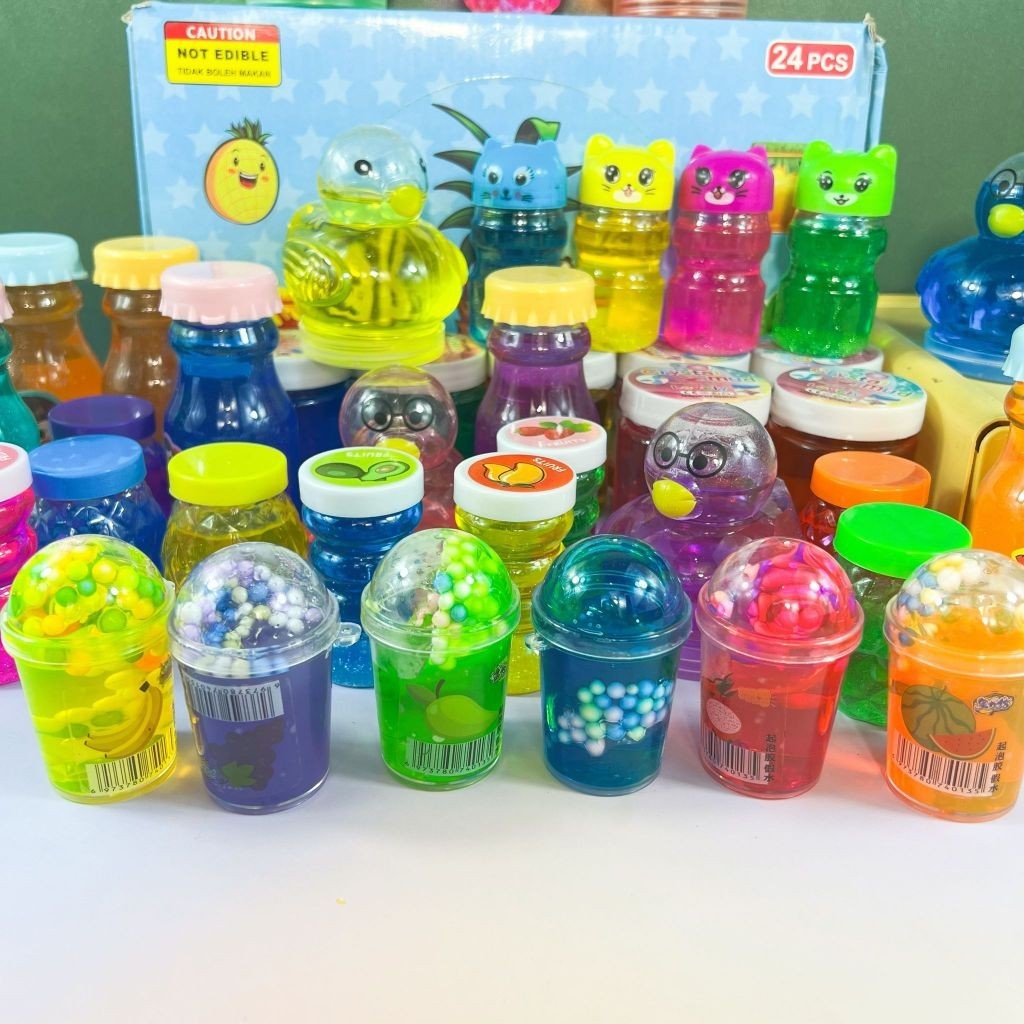 AKT Slime / Crystal Mud Opaque / Clear Glitter Mud Slime Toys for Kids ...