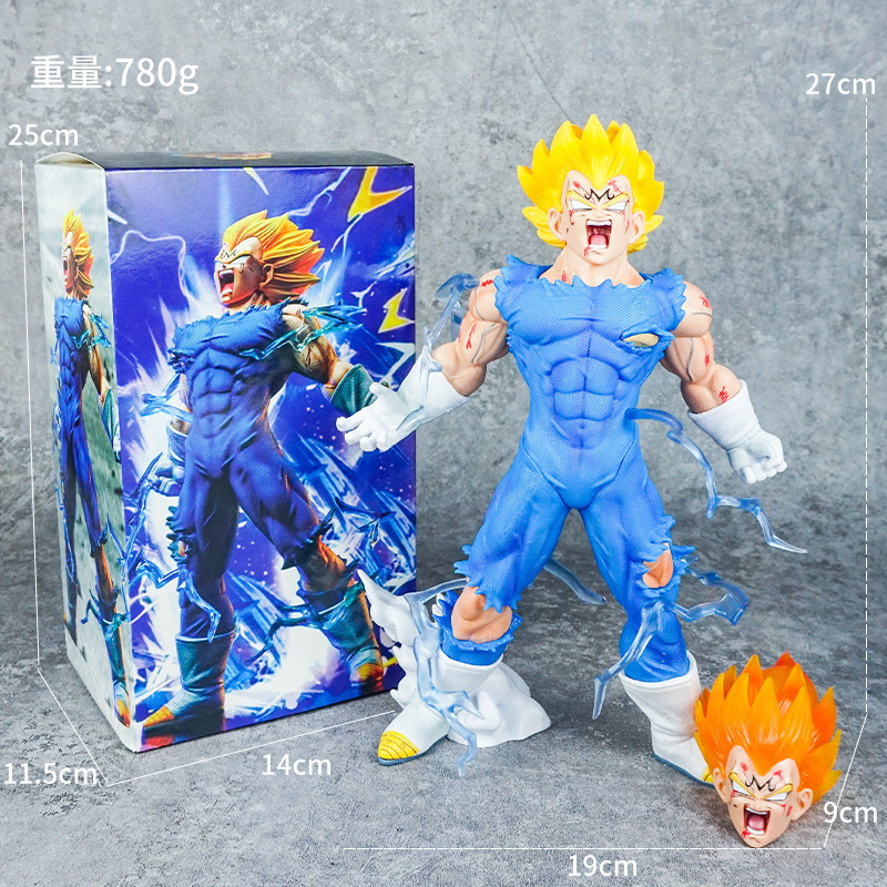 Dragon Ball Z Self-Destructing Vegeta Anime Figurine Son Goku Two ...