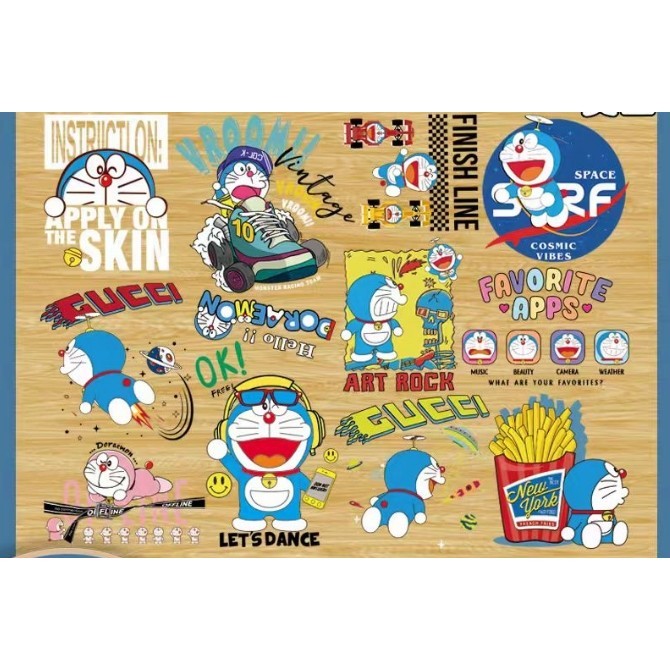 Doraemon Heat Conduction Decoration Homemade Material Cartoon Theme Hot ...