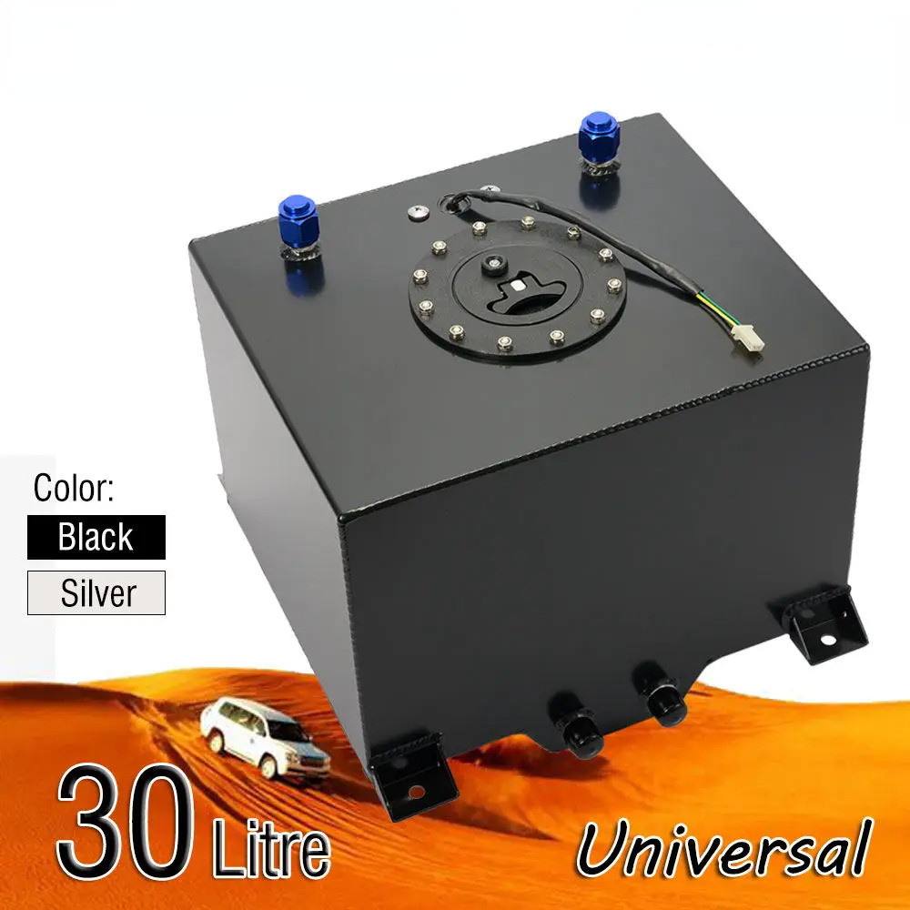 Universal Aluminum Fuel Surge Tank System Complete Kit 30 Litre With ...