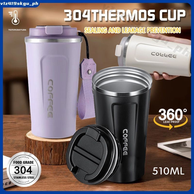 510ml Travel Mug Insulated Coffee Cup with Leakproof Vacuum Insulation ...