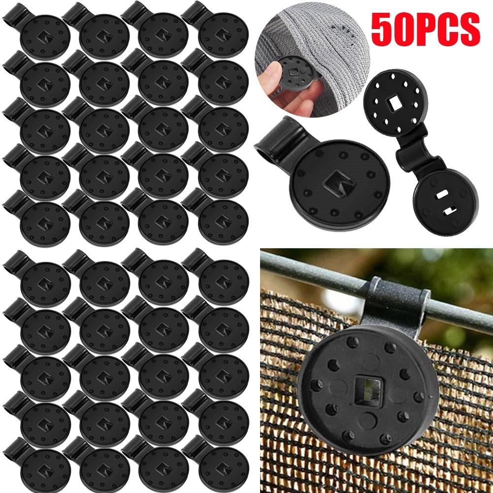 50pcs Sunshade Net Fixing Clip Buckle Sunscreen Special Clip Detachable ...