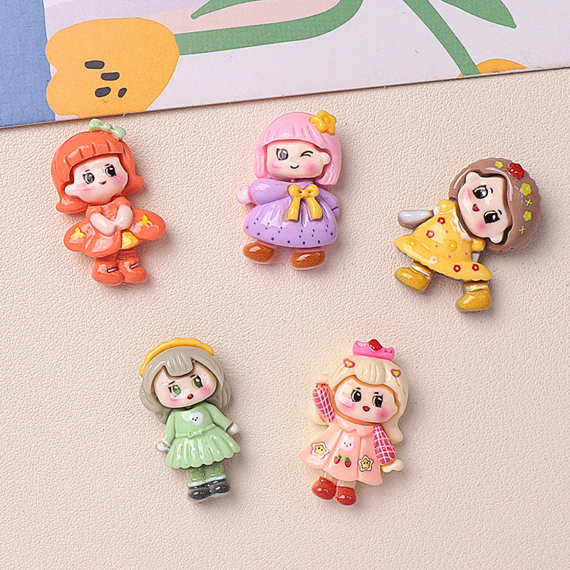 10PCS Spring Girl Resin Charms for DIY (3-94) | Shopee Philippines