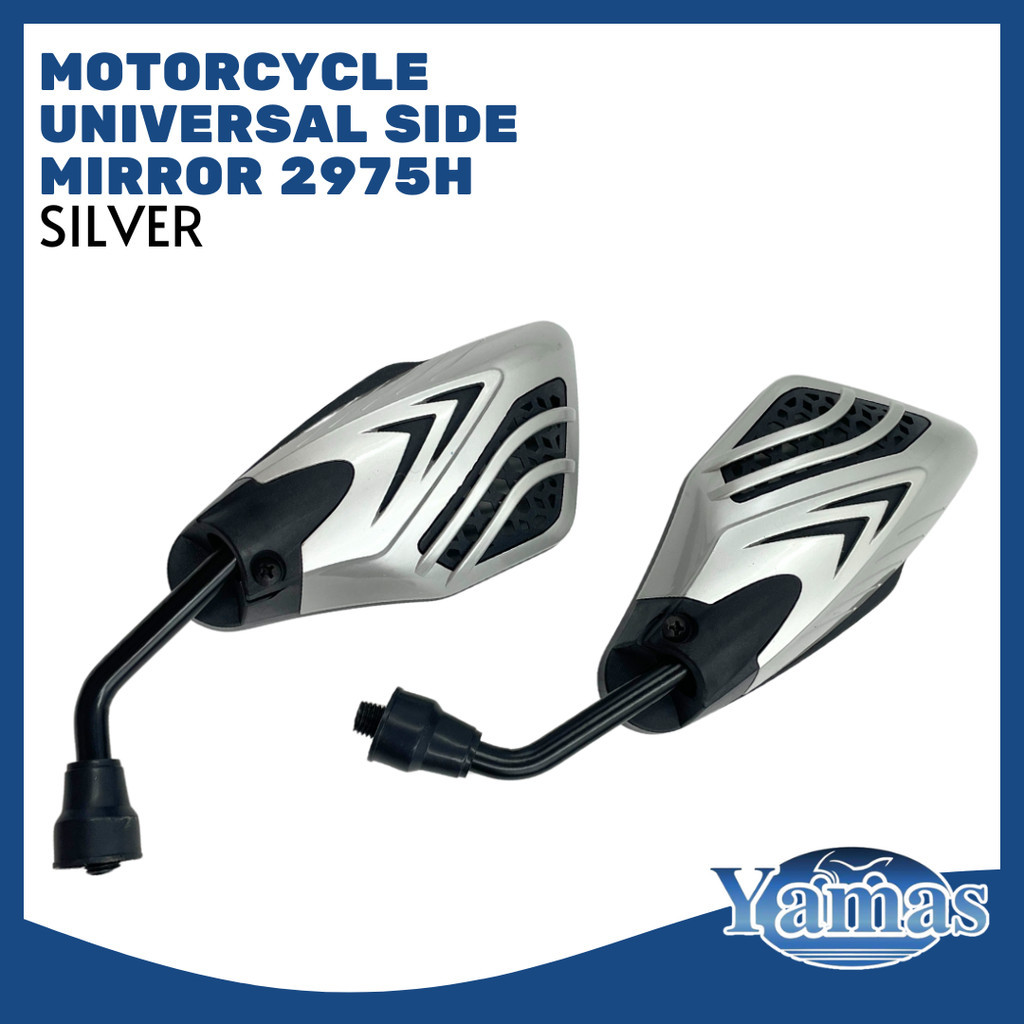 UNIVERSAL SHORT STEM SIDE MIRROR FOR MOTORCYCLES 2975H [YAMAS] | Shopee ...