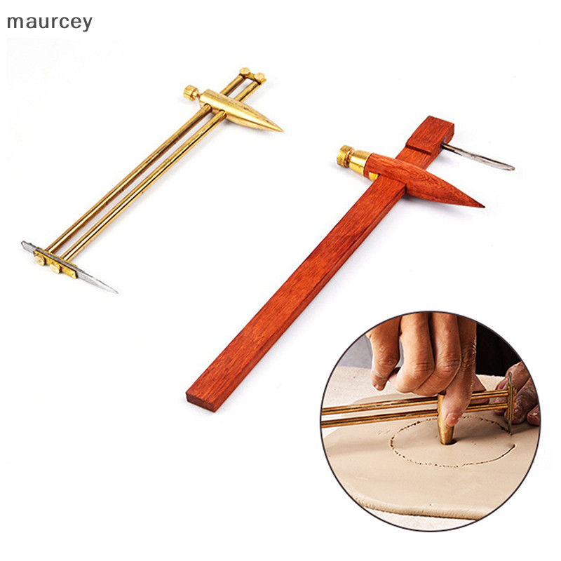 MA Pottery Manual Compasses Copper Ruler Wood Calipers DIY Ceramic ...