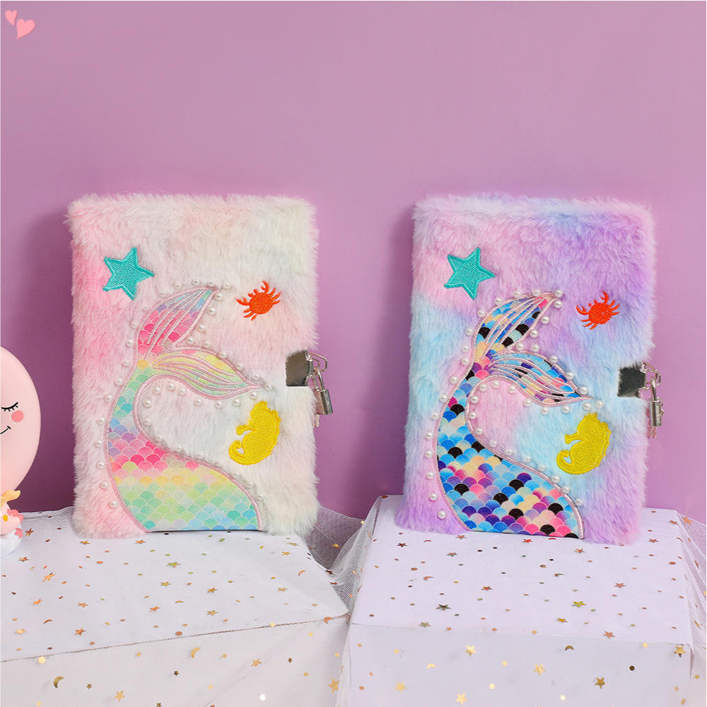 A5 Mermaid Tail Diary for Girls with Lock and Keys, Magic Notebook for ...