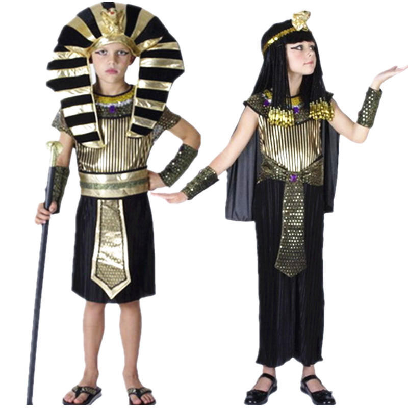 Full Set Egyptian Pharaoh Cosplay Costume For Kids United Nation Day ...