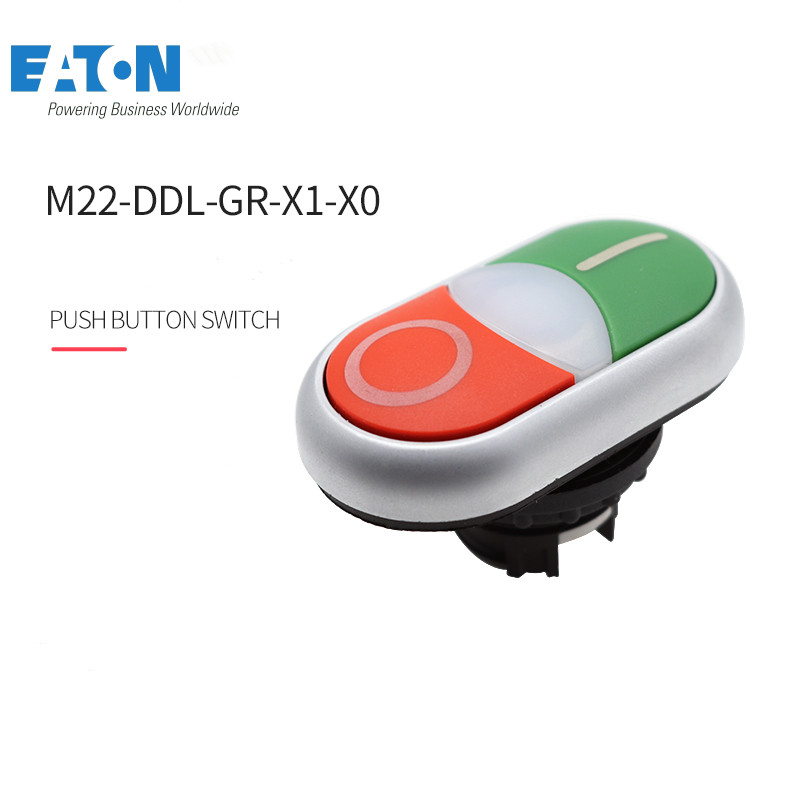 Eaton M22-DDL-GR-X1/X0 Red Green Double-Position Switch Button Head Imported from Germany ...