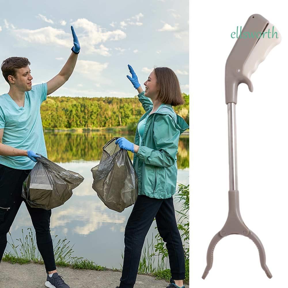 ELLSWORTH Garbage Picker, With Handle Long Handled Trash Reacher Picker ...