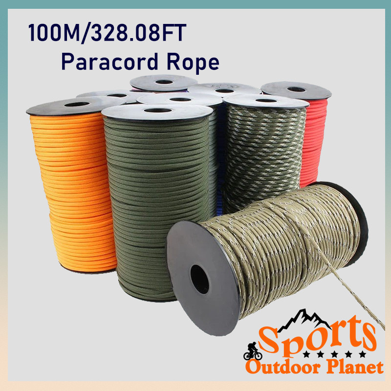 100M/328.08FT Paracord Rope Military Camping Rope 9 Strand Core Durable ...