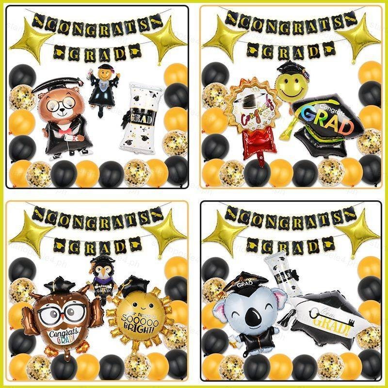Snow 22PCS/set Congratulations on Graduation theme foil balloon set ...