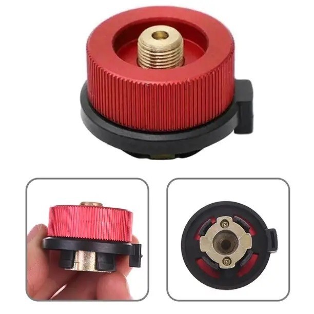 Butane Connector Stove Nozzle Camping and Home Gas Adapter Head ...