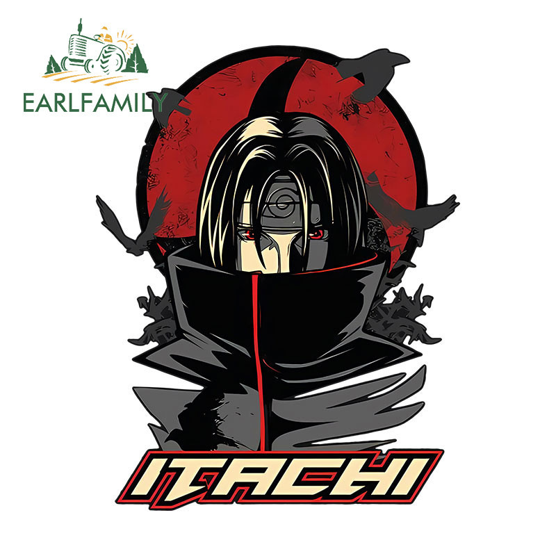 EARLFAMILY 13cm Itachi Naruto Car Sticker Bumper Windshield Waterproof ...