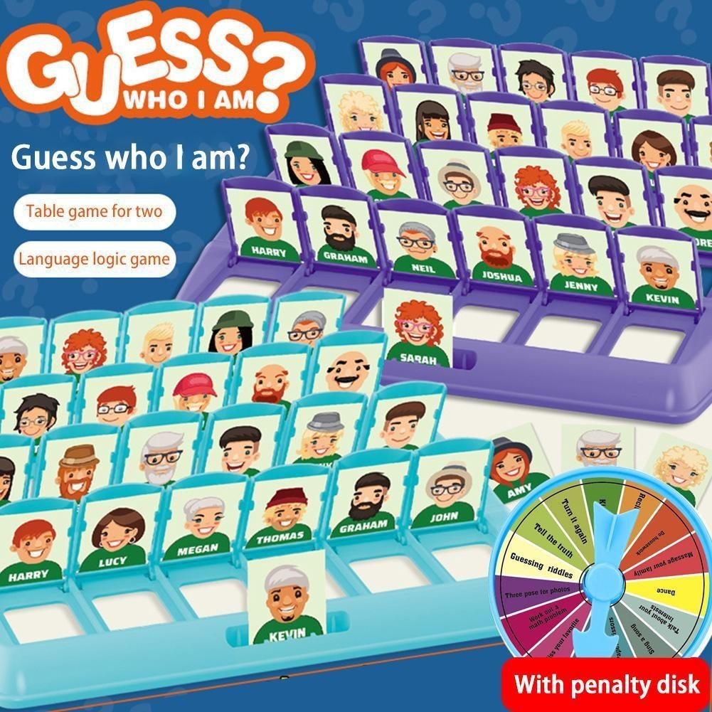 Guess Who Is It Game Toy English Version Interactive Two-Player Party ...