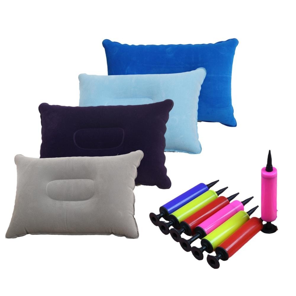 4 Colors Portable Ultralight Inflatable PVC Air Pillows Fold Outdoor ...