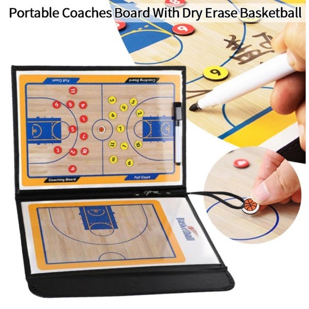 Magnetic Basketball Board Coaching Board Tactical Board Foldable ...