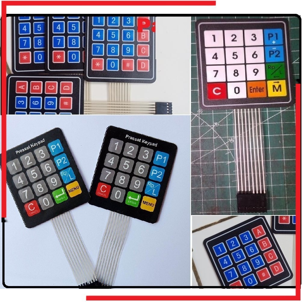 TOMBOL 2pcs Ordinary Laminated Mini Pom Keypad, Original & Best Preset ...