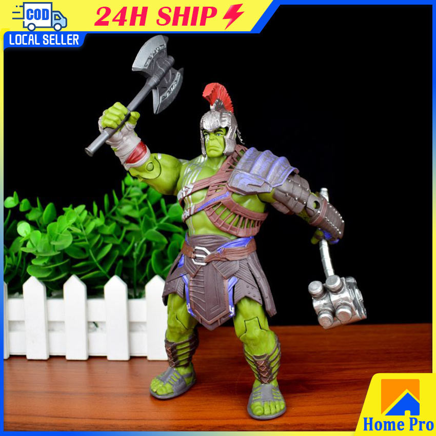 20/32CM Gladiator Hulk Action Figure 3 Ragnarok Hands Moveable Hammer ...