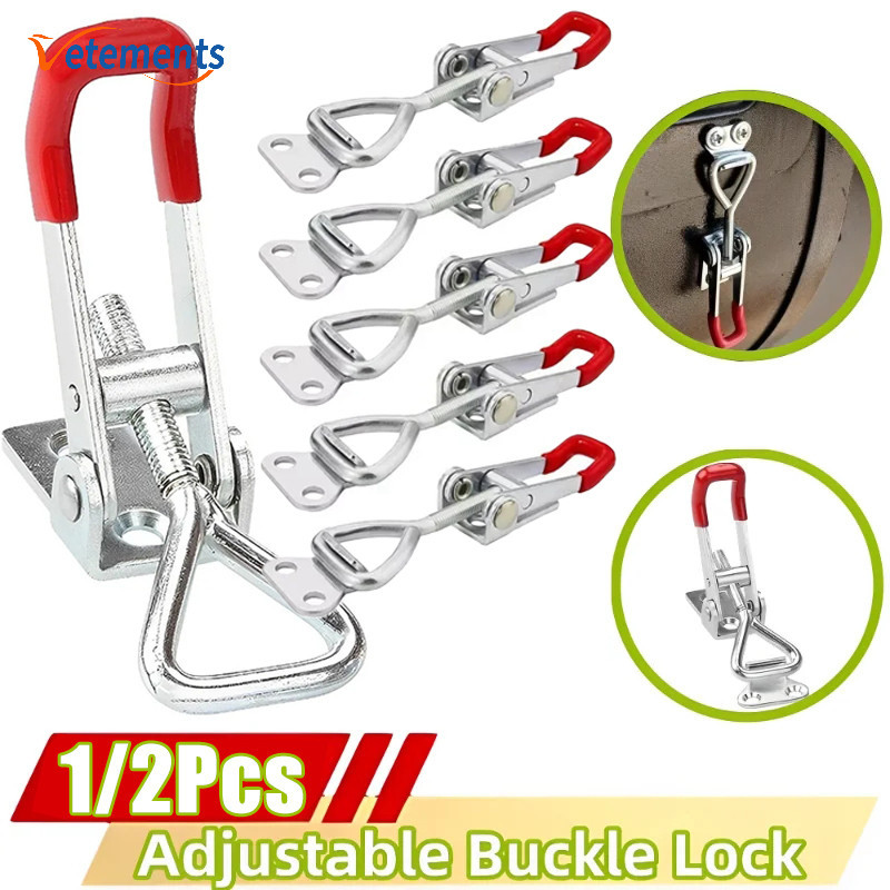 Practical Heavy Iron Adjustable Buckle Lock Clamp Quick Release Anti ...