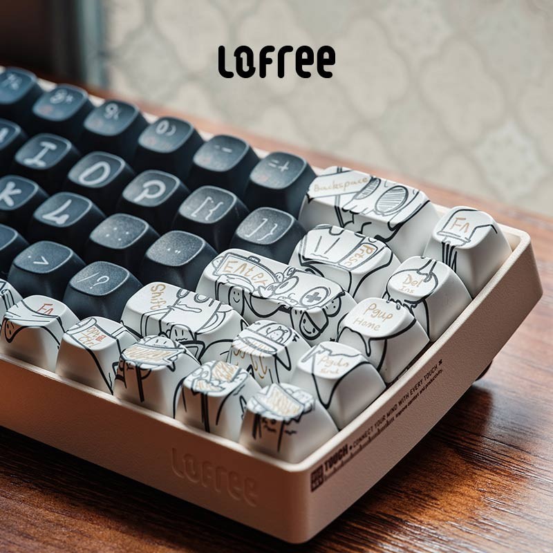 Lofree lofree 68/100-Key Mechanical Keyboard Wireless Bluetooth Red ...