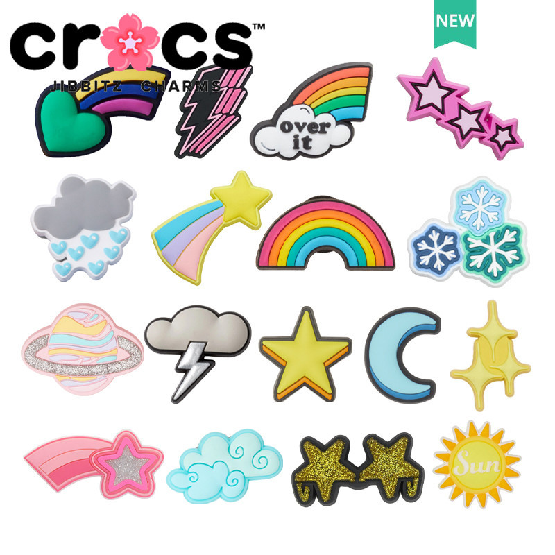 Jibbitz cross charms Shoe Buckle Meteor Moon Sun DIY Shoe Accessories ...