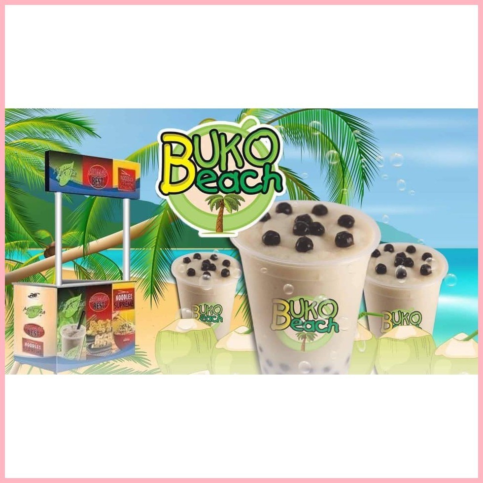 BUKO CUPS --- BUKO BEACH (Cups 12oz cups with lid ) | Shopee Philippines
